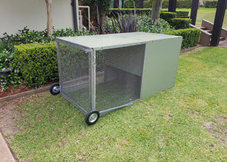 Backyard chicken tractor model